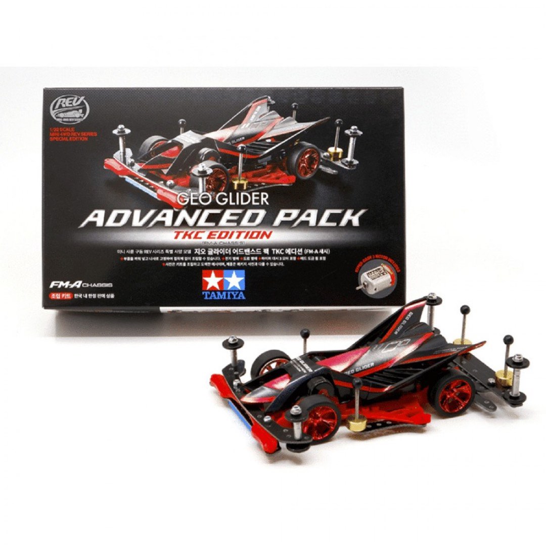田宮模型 Tamiya 雙星四驅車 1/32 Mini 4WD Geo Glider AdPack TKC Limited Edition ...