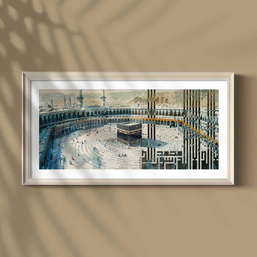 1 PCS KAABAH MEKAH SYAHADAH MODERN CONTEMPORARY ISLAMIC WALL DECOR ...