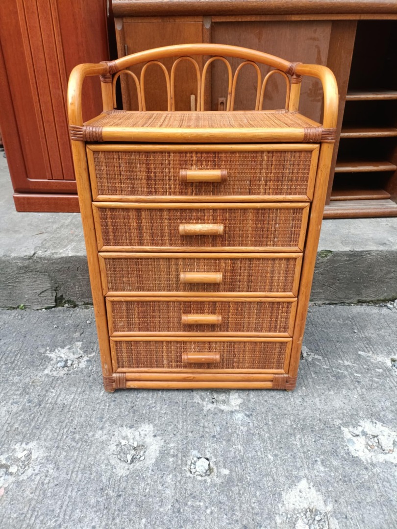 5 layer rattan drawer japan surplus, Furniture & Home Living, Furniture ...