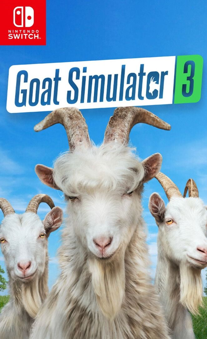 (全新) Switch 模擬山羊 Goat Simulator 3 (行版/日版,中文/英文/日文) - 惡搞 模擬, 電子遊戲, 電子遊戲, Nintendo 任天堂 - Carousell