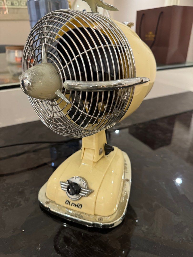 Alpha retro table fan, Furniture & Home Living, Lighting & Fans, Fans ...