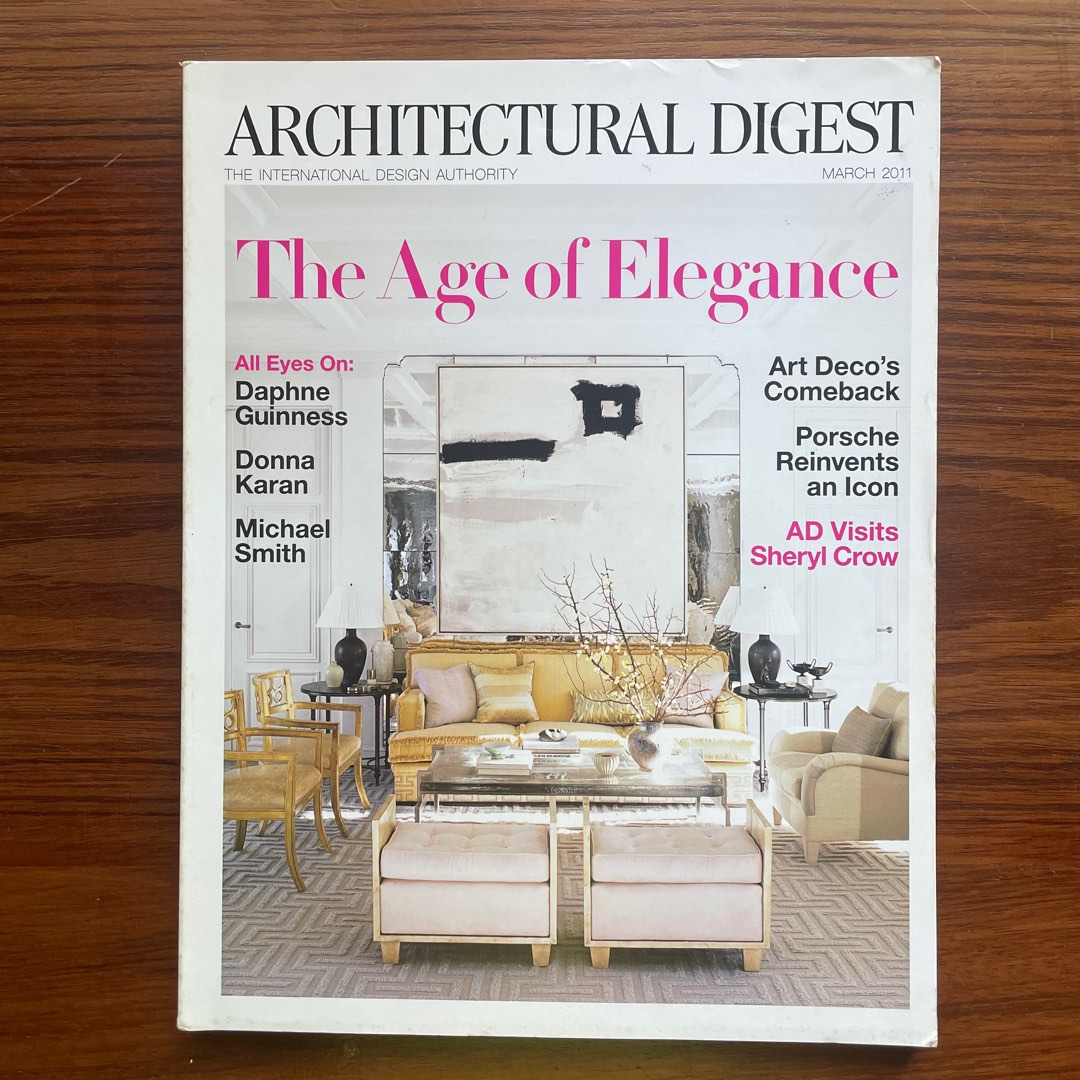 Architectural Digest magazine (March 2011): Daphne Guinness, Donna ...