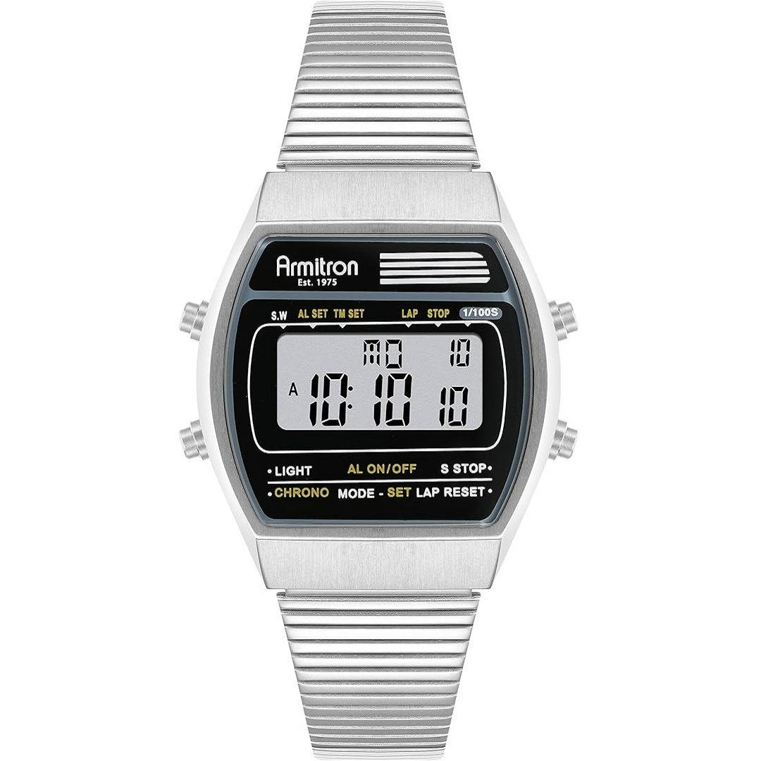 Armitron 'Rogue' Retro Sports Watch ref. 40/8487BKSV, Men's Fashion ...