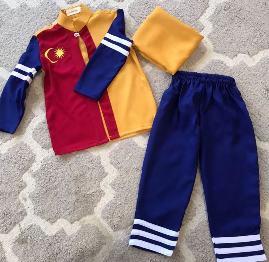 Baju Merdeka Set Lekir, Babies & Kids, Babies & Kids Fashion on Carousell