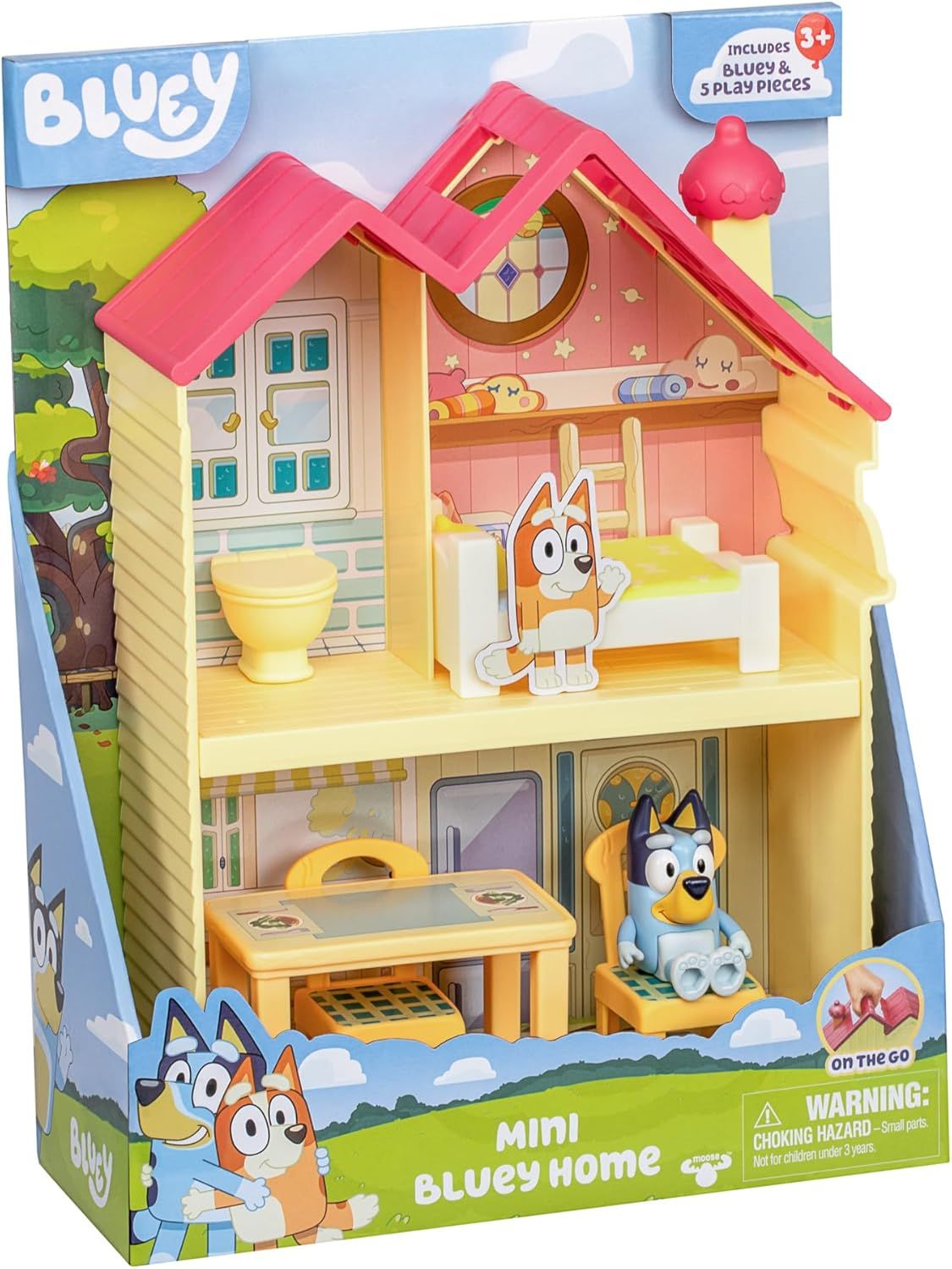 BLUEY Mini Home Playset | Compact House Playset with Carry Handle ...