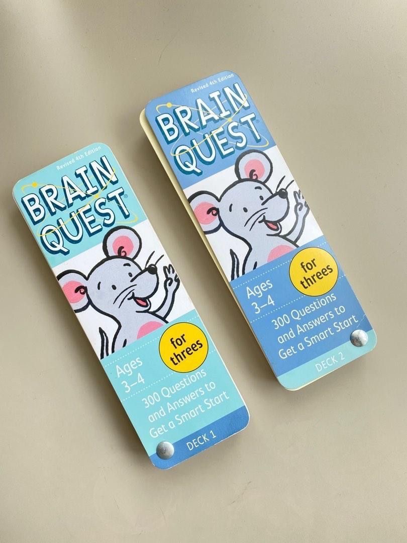 Brain Quest question cards flash cards for 3-4 year-olds (KIDS | TOYS ...