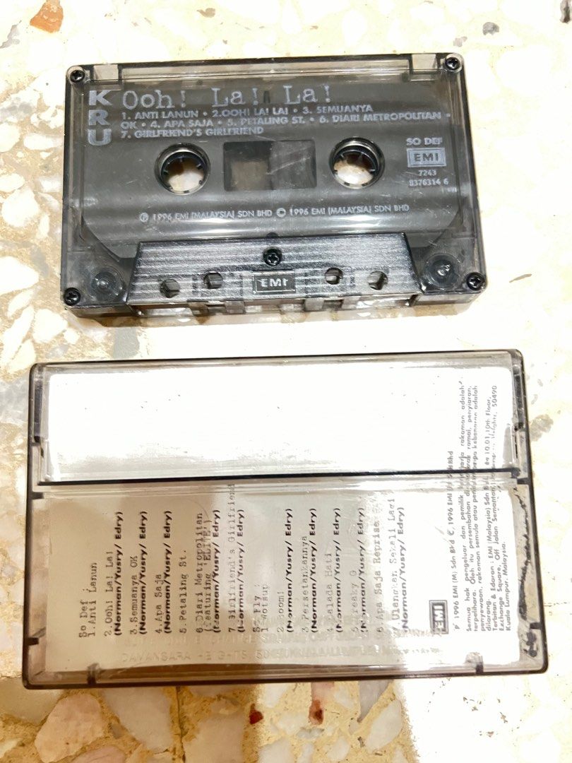 Cassettes KRU, Hobbies & Toys, Music & Media, CDs & DVDs on Carousell