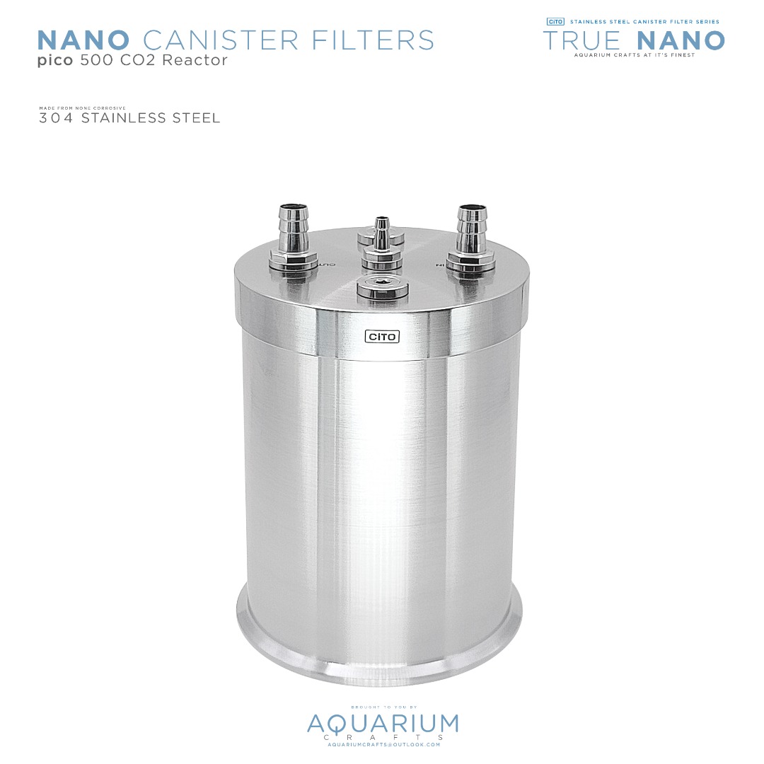 CO2 Reactor Pico 500 Stainless Steel Aquarium Filter, Pet Supplies ...