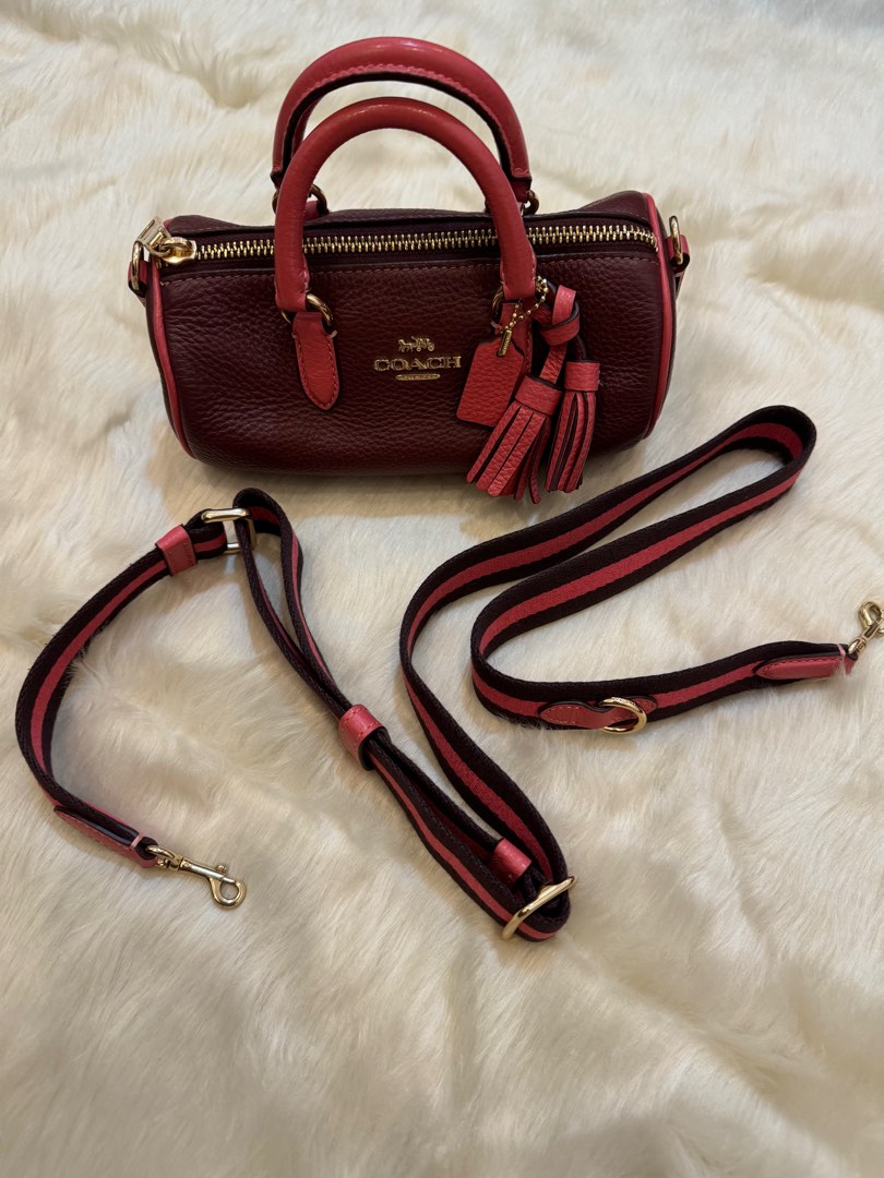 Preloved Coach Mini Barrel Bag, Women's Fashion, Bags & Wallets, Cross ...