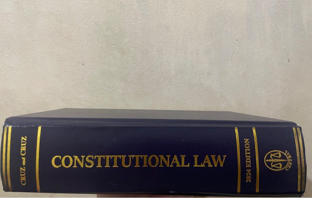 Consti Law - Cruz (2024), Hobbies & Toys, Books & Magazines, Textbooks ...