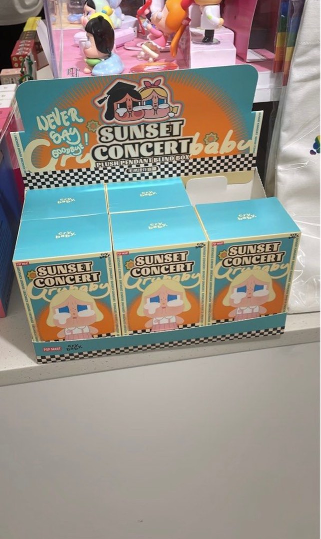 CRYBABY SUNSET CONCERT BLIND BOX 100% ORI POPMART, Toys & Collectibles ...
