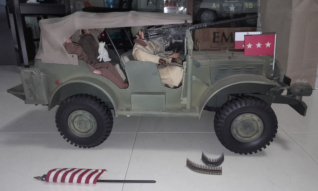 Customised WWII U.S. Army Patton Command Vehicle with 4 Passengers (1/6 ...