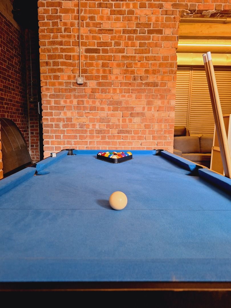 Decathlon GEOLOGIC BT 500 Foldable Billiard Pool Table Set w/ Cues ...