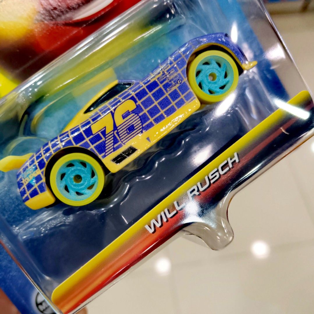 DISNEY PIXAR CARS Glow Racers 2024 Will Rusch Diecast 1:55 Scale ...