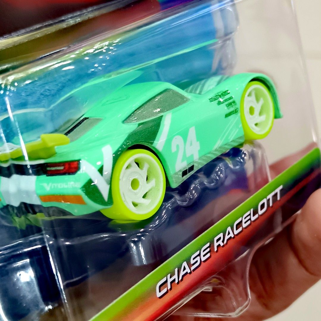 DISNEY PIXAR CARS Glow Racers 2024 Chase Racelott Diecast 1:55 Scale ...