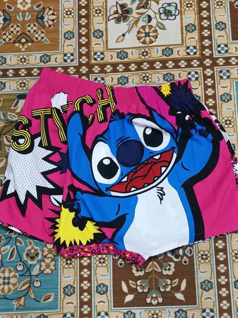 Disney Stitch Cartoons with tag label, Women's Fashion, Bottoms, Shorts ...