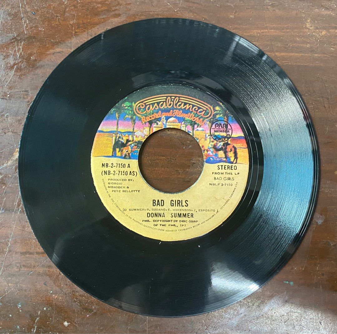 Donna Summer - Bad Girls / On My Honor - Philippines Original Disco ...