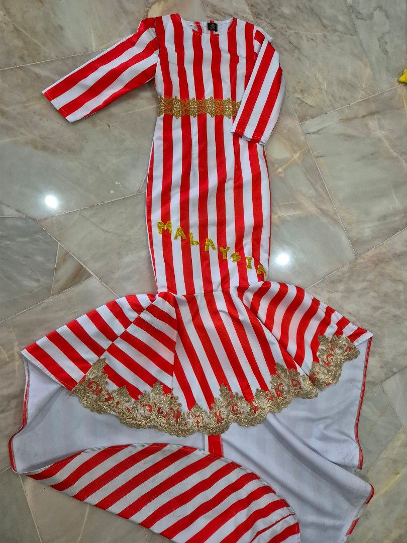 Kids Dress mermaid Merdeka, Women's Fashion, Dresses & Sets ...