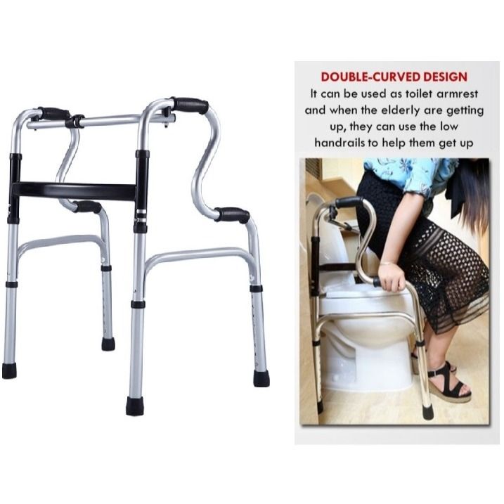 Elderly walking stick Walker Walking Aid Adjustable Frame Medical ...
