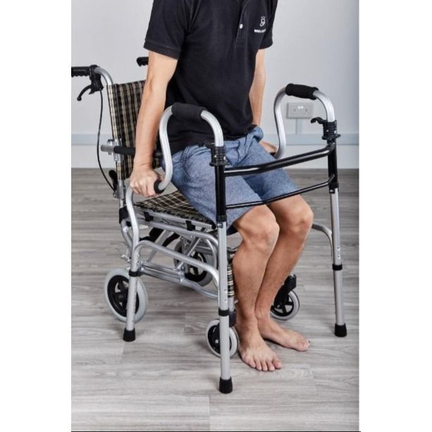 Elderly walking stick Walker Walking Aid Adjustable Frame Medical ...