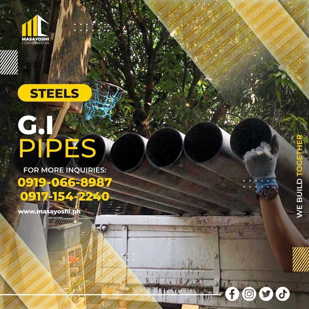 GI Pipes, Galvanized Iron Pipes Sched 20, G.I. Pipes, Steel Pipe, Metal ...