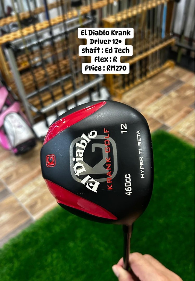 Golf Driver 12 El Diablo Krank, Sports Equipment, Sports & Games, Golf ...