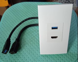 HDMI & USB Faceplate, Computers & Tech, Office & Business Technology on ...