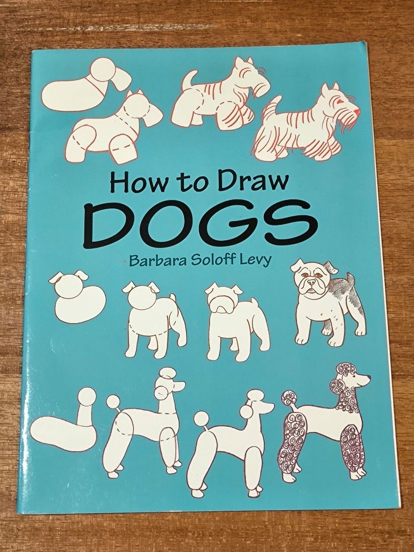 How To Draw Dogs Book Art By Barbara Soloff Levy, Hobbies & Toys, Books ...