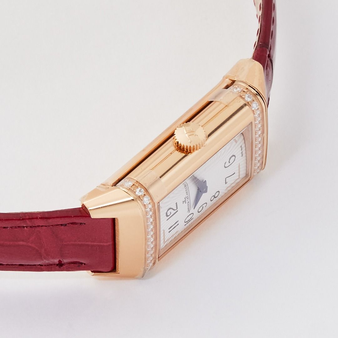 Jaeger-LeCoultre 積家 Reverso One Duetto Rose Gold Diamond Grey Dial 20mm ...