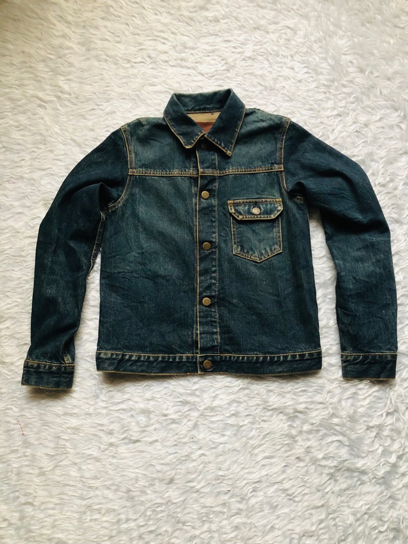 (pit 18) Jaket Jeans O.Z.O.C Denim Jacket type 1 single pocket, Men's ...