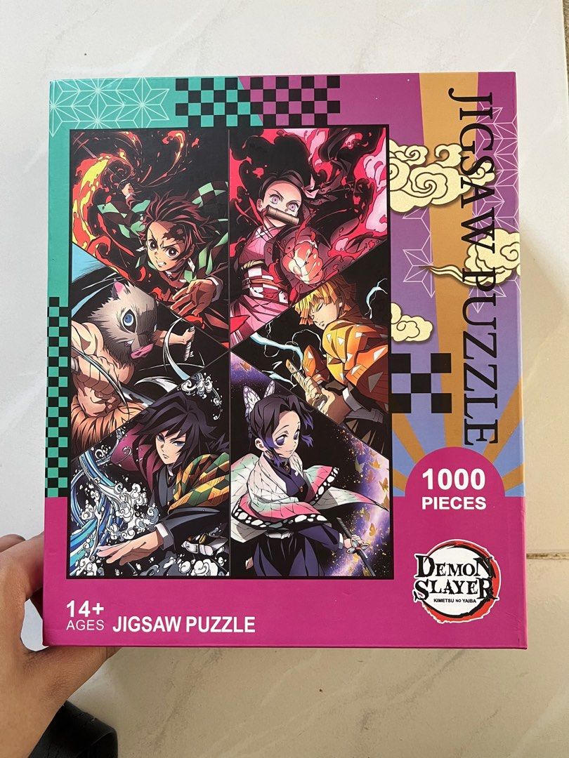 Jigsaw puzzles 1000 pieces demon slayer characters, Hobbies & Toys ...