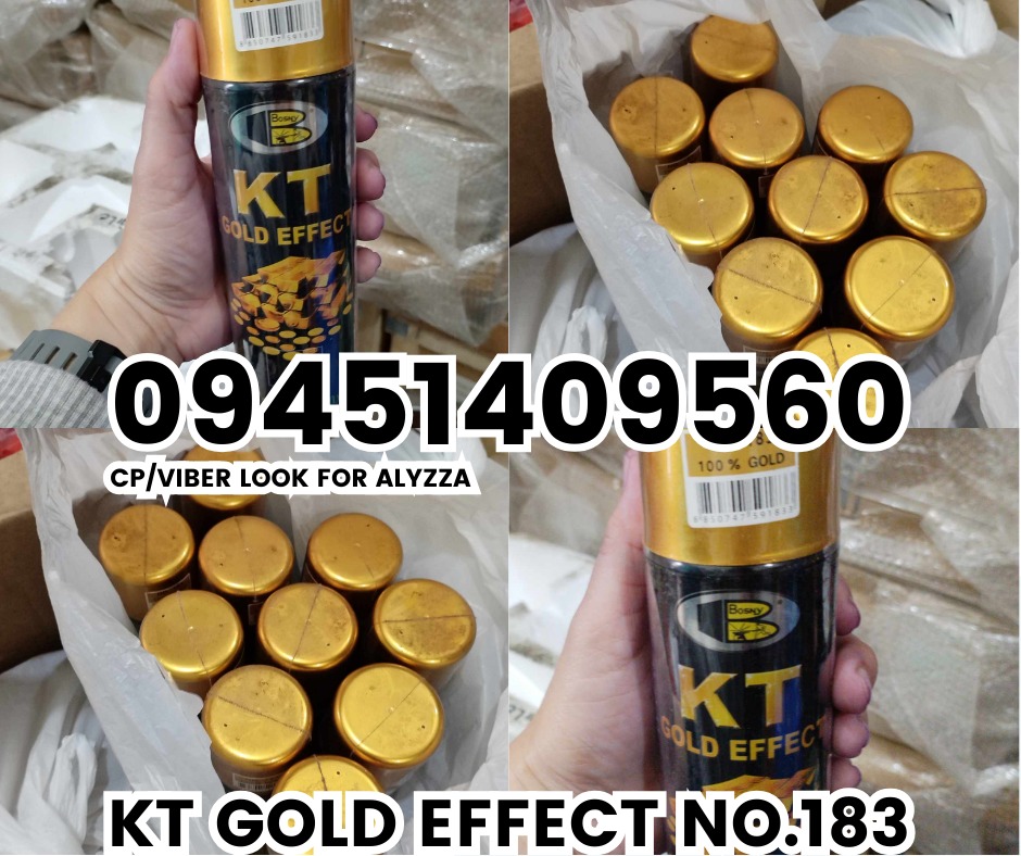 KT GOLD EFFECT SPRAY NO. 183, Commercial & Industrial, Construction ...