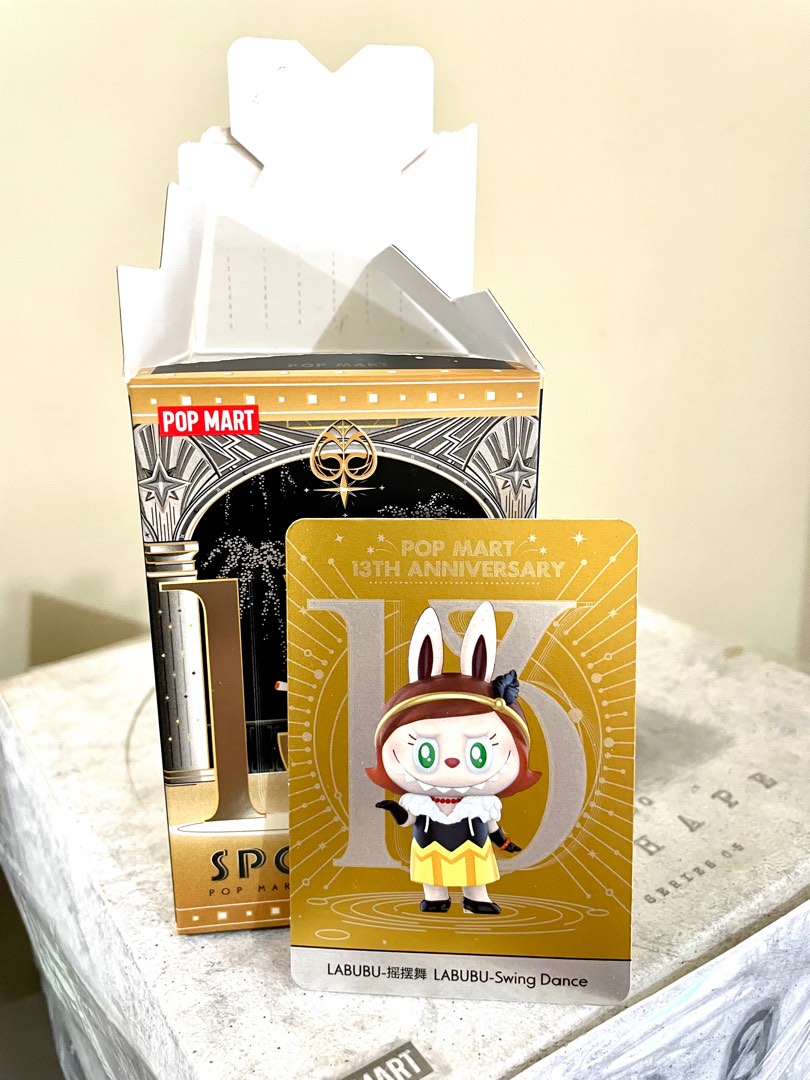 Labubu Swing Dance Spotlight PopMart 13th Anniversary, Hobbies & Toys ...