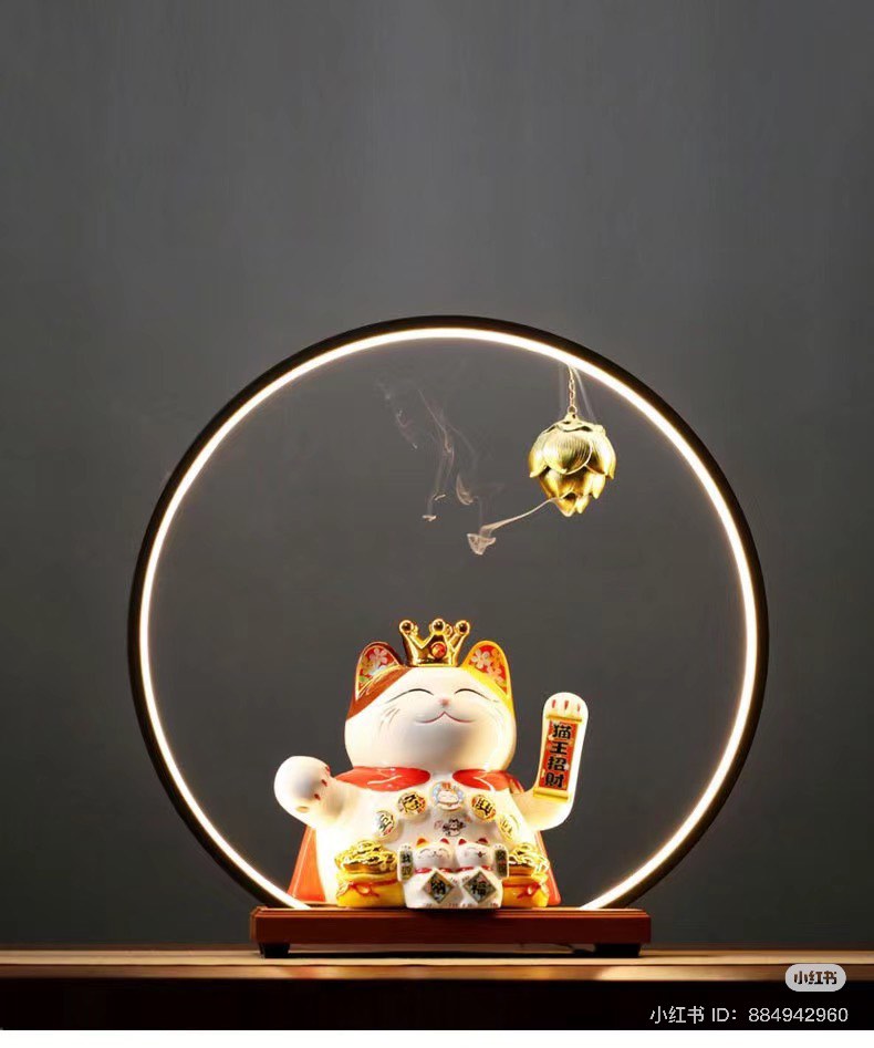 LED Light Round Table Display, Furniture & Home Living, Home Decor, Other Home Decor on Carousell