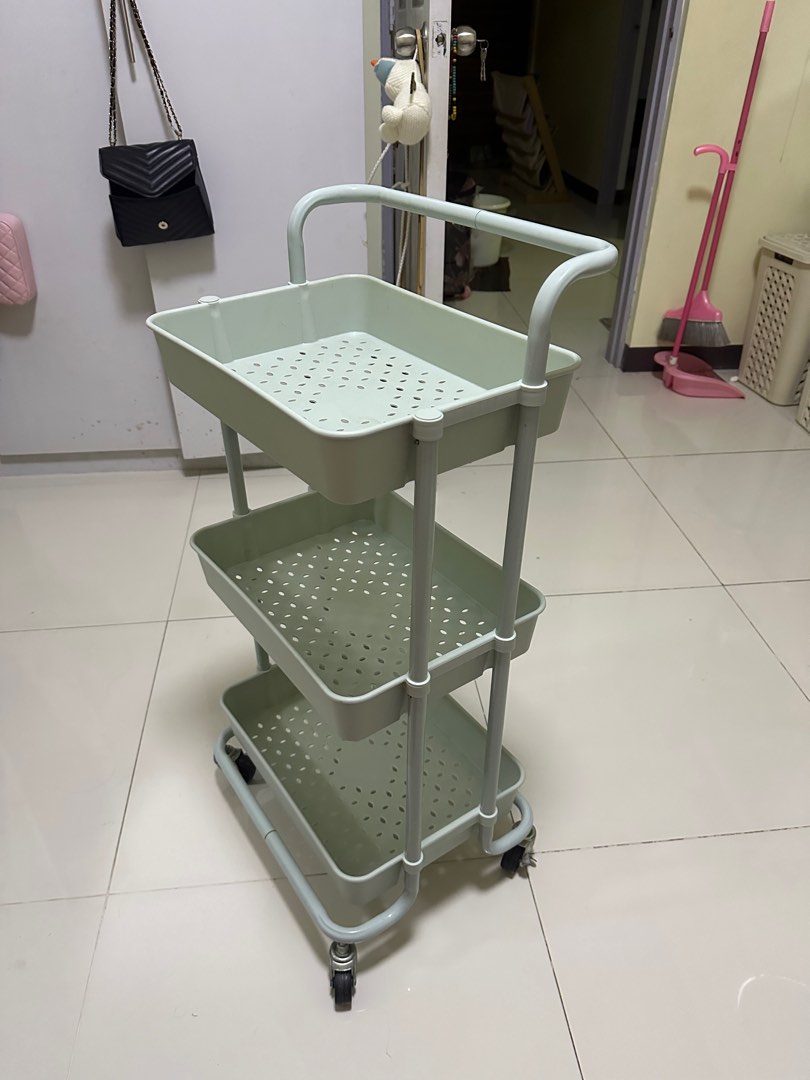 Locaupin no screw 3 tier trolley utility cart, Furniture & Home Living ...