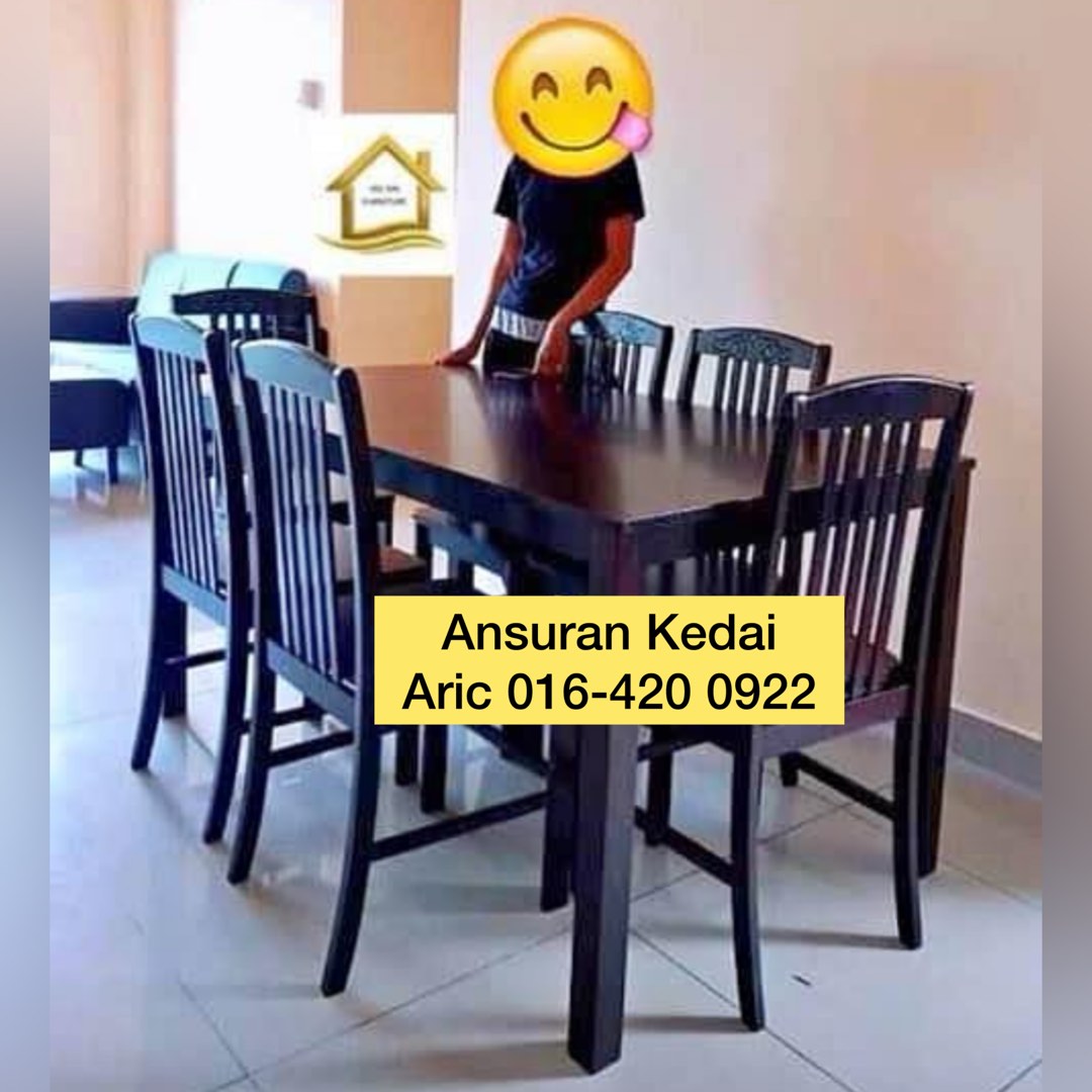 Meja Makan Ansuran Kedai, Furniture & Home Living, Furniture, Tables ...