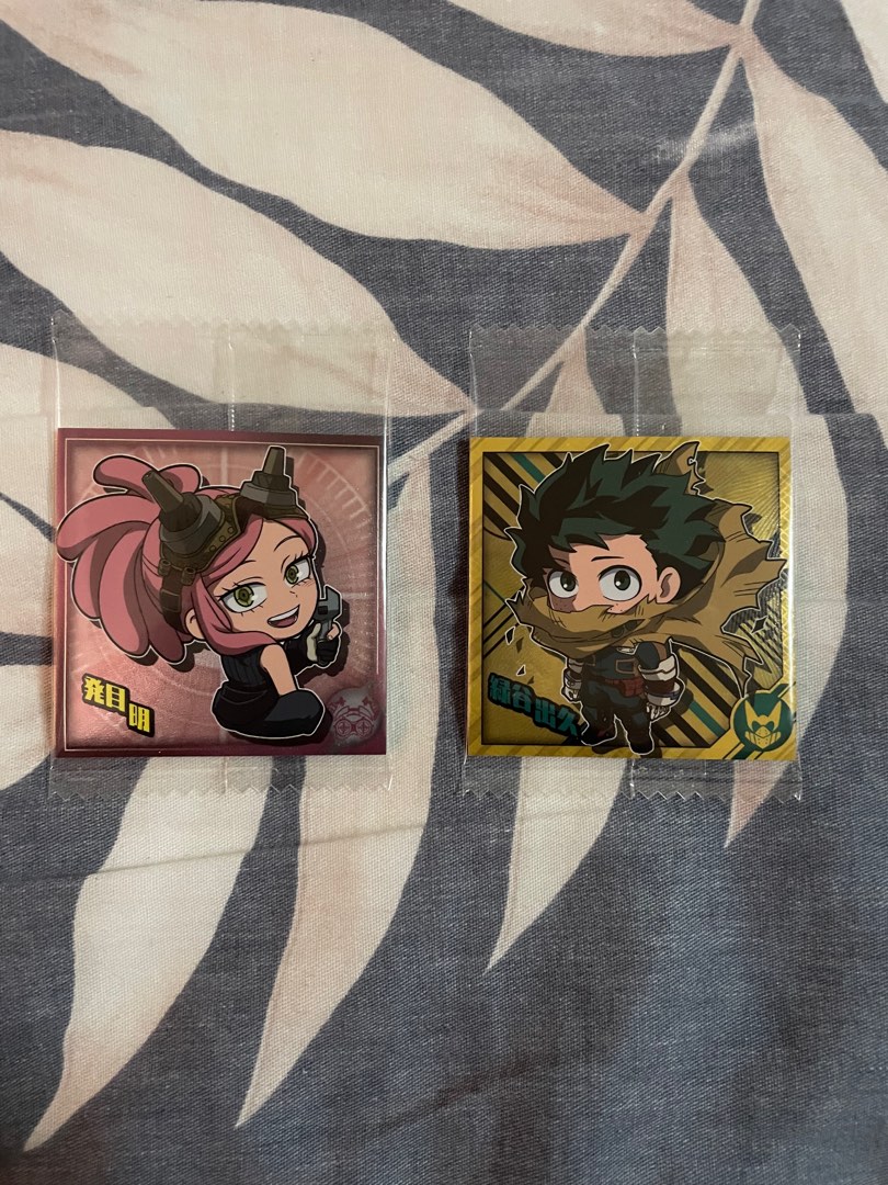 mha bnha my hero academia wafer seals mei hatsume izuku midoriya ...