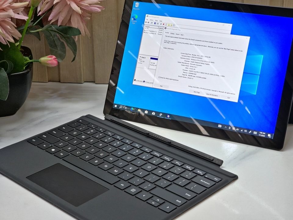 Microsoft Surface Pro 7 Laptop 2 in 1 Touchscreen Core i7 10th Gen 16GB ...