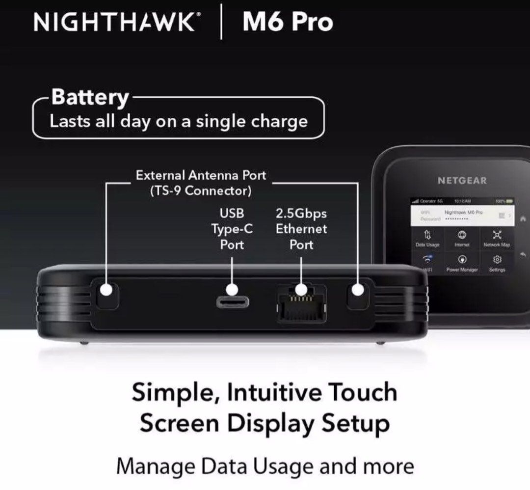 Netgear MR6500 Pro Wifi6E 5G/5G+, Computers & Tech, Parts & Accessories ...