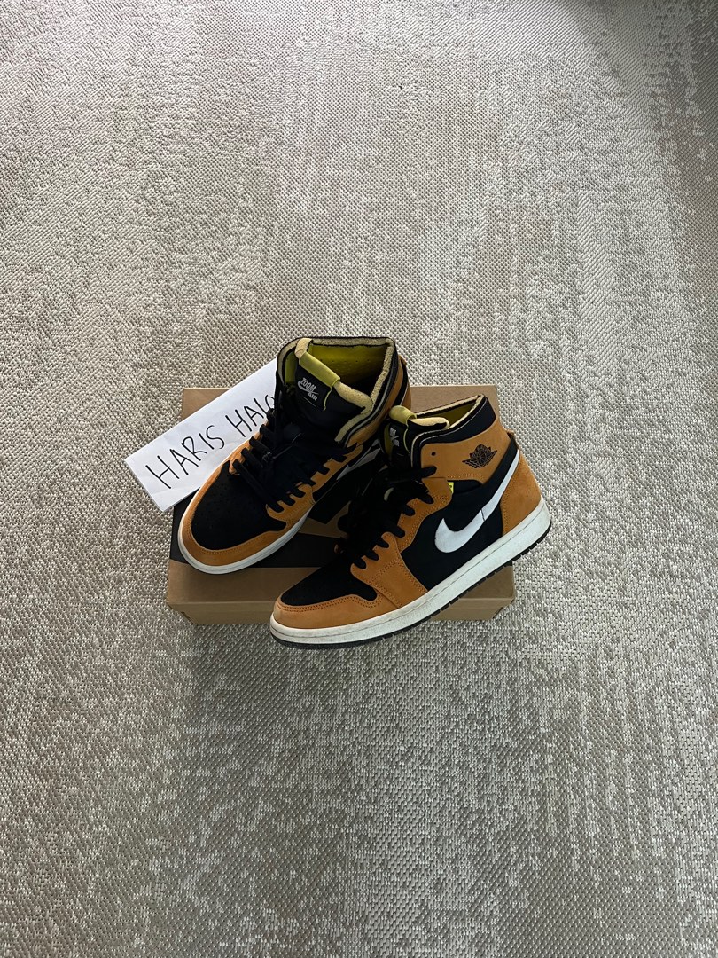 Nike air jordan 1 zoom cmft black monarch, Men's Fashion, Footwear ...