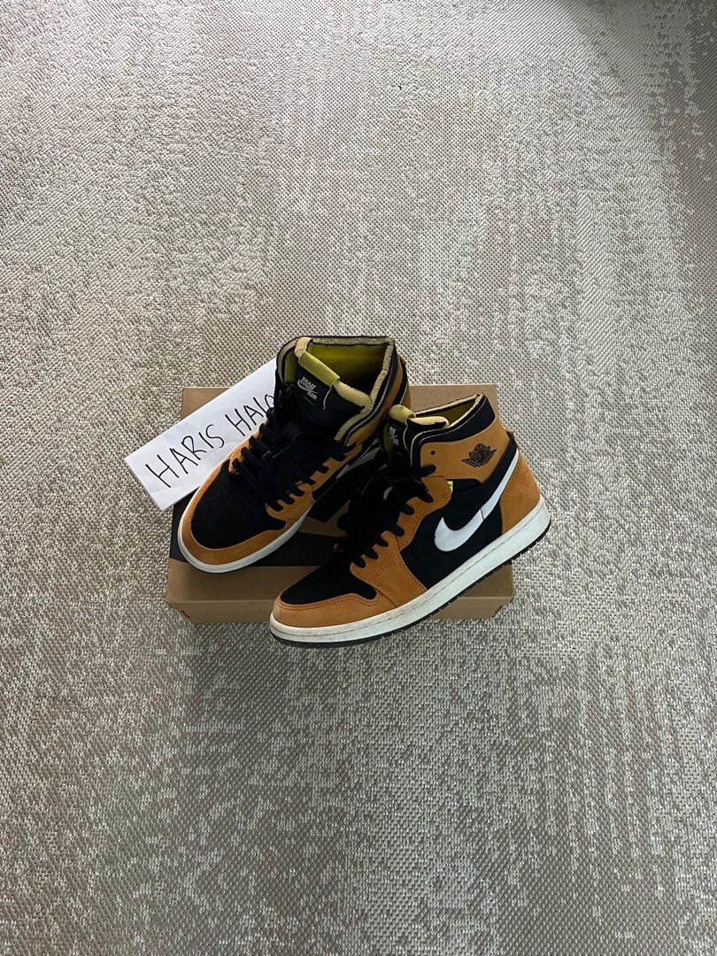 Nike air jordan 1 zoom cmft black monarch, Men's Fashion, Footwear ...