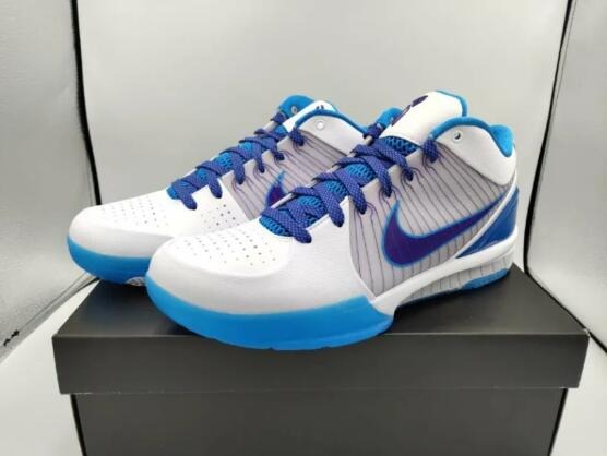 Nike Kobe 4 Protro white blue, 男裝, 鞋, 便服鞋 - Carousell