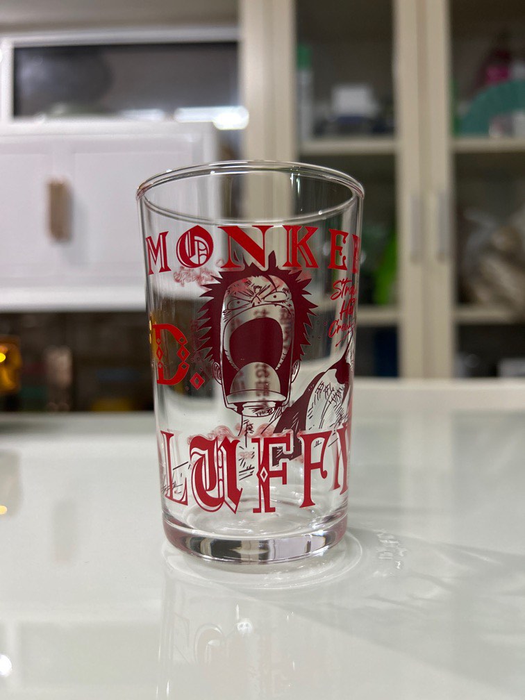 One Piece Glass - Luffy, Hobbies & Toys, Collectibles & Memorabilia ...