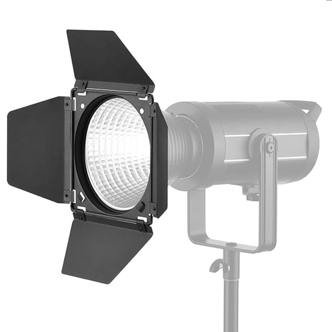 Photography Light Barn Door Barndoor Kit with Honeycomb Grid 4pcs Color ...