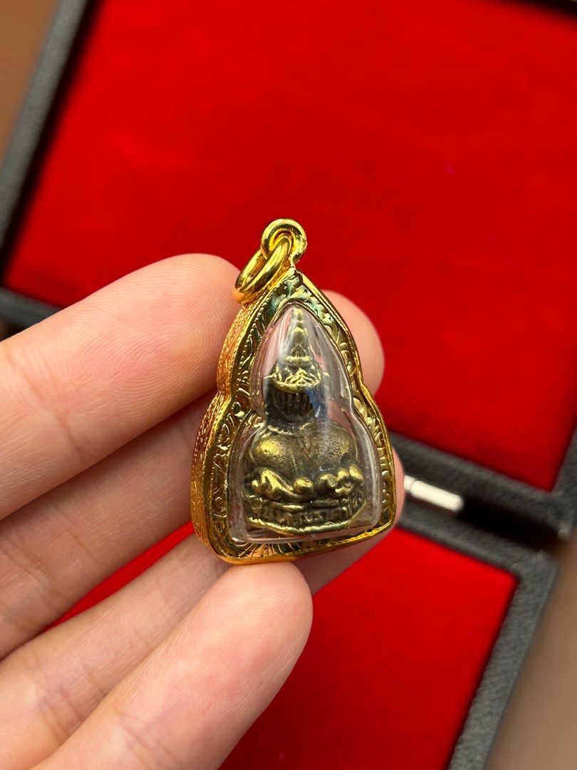 Phra Rahu Ohm Jun, full body in thick gold-plated casing, ceremony done ...