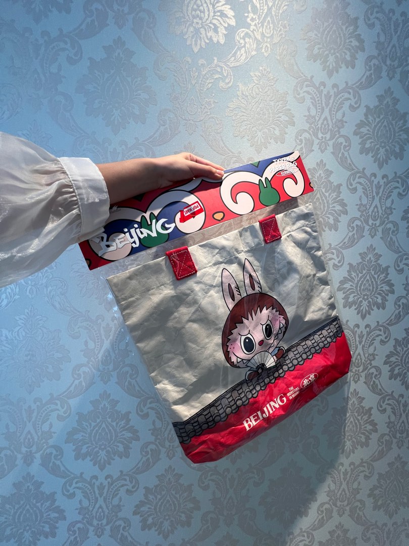 Popmart Labubu Tote Bag ( Beijing special edition ), Hobbies & Toys ...