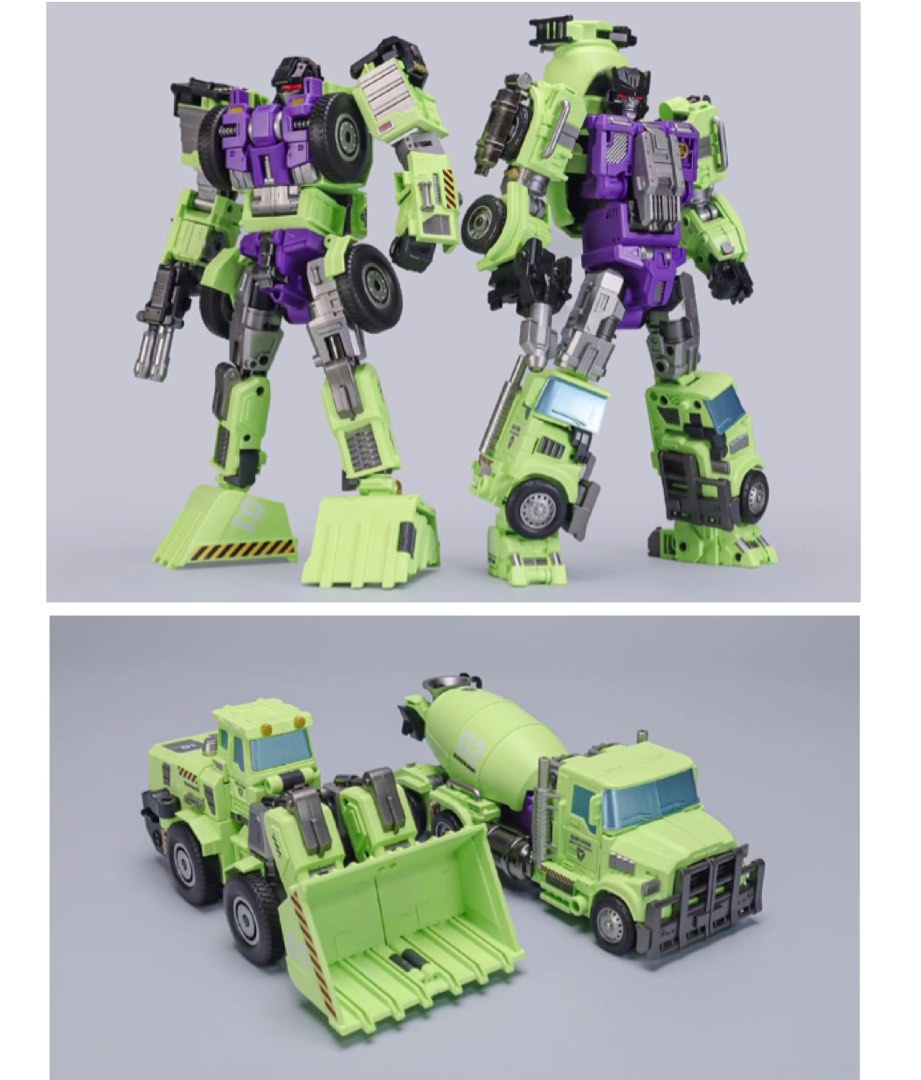 Transformers Mecha Invasion Giant Legion - GLA-01 Front Loader & GLA-02 ...