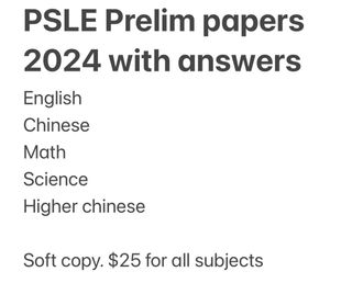 2024 Prelim PSLE Latest Past Year Papers with Answer keys along with ...