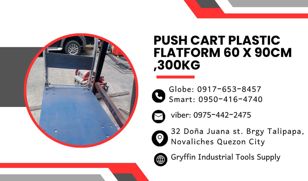 push cart plastic flatform 60 x 90cm ,300kg, Commercial & Industrial ...