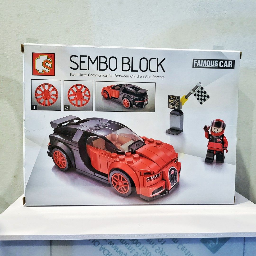 Sembo Block Bugatti Chiron Hypercar Supercar Building Brick 607013 ...